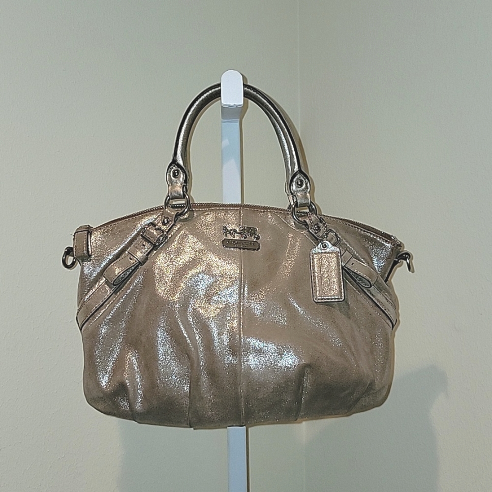 Coach Madison Sophia Gold Leather Shoulder Bag 15960 - Gem